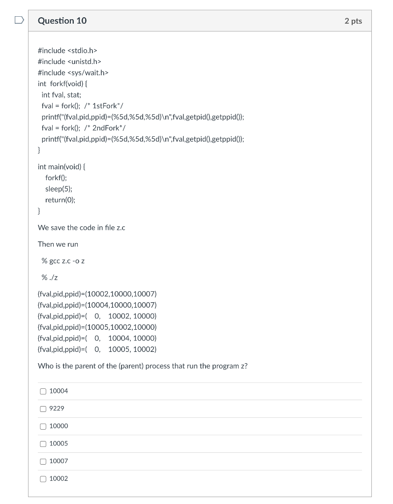 Solved Question 10 \#include > \#include \#include int | Chegg.com