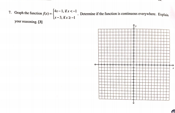 Solved . Determine if the function is continuous everywhere. | Chegg.com
