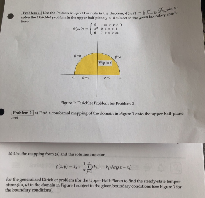 Solved Problem 2, a) Find a conformal mapping of the domain | Chegg.com