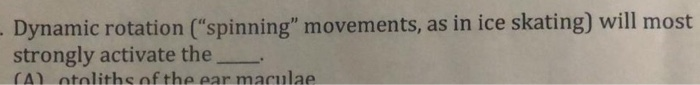 Solved Dynamic rotation ("spinning" movements, as in ice | Chegg.com