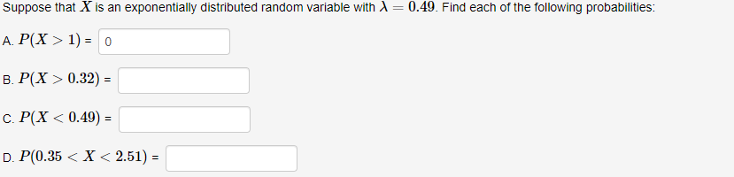 Solved Suppose that X is an exponentially distributed random | Chegg.com