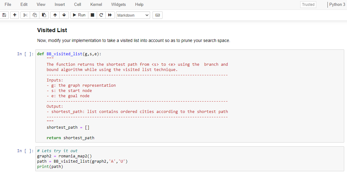 File Edit View Insert Cell Kernel Widgets Help | Chegg.com