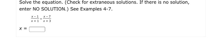 Solved Solve the equation. (Check for extraneous solutions. | Chegg.com