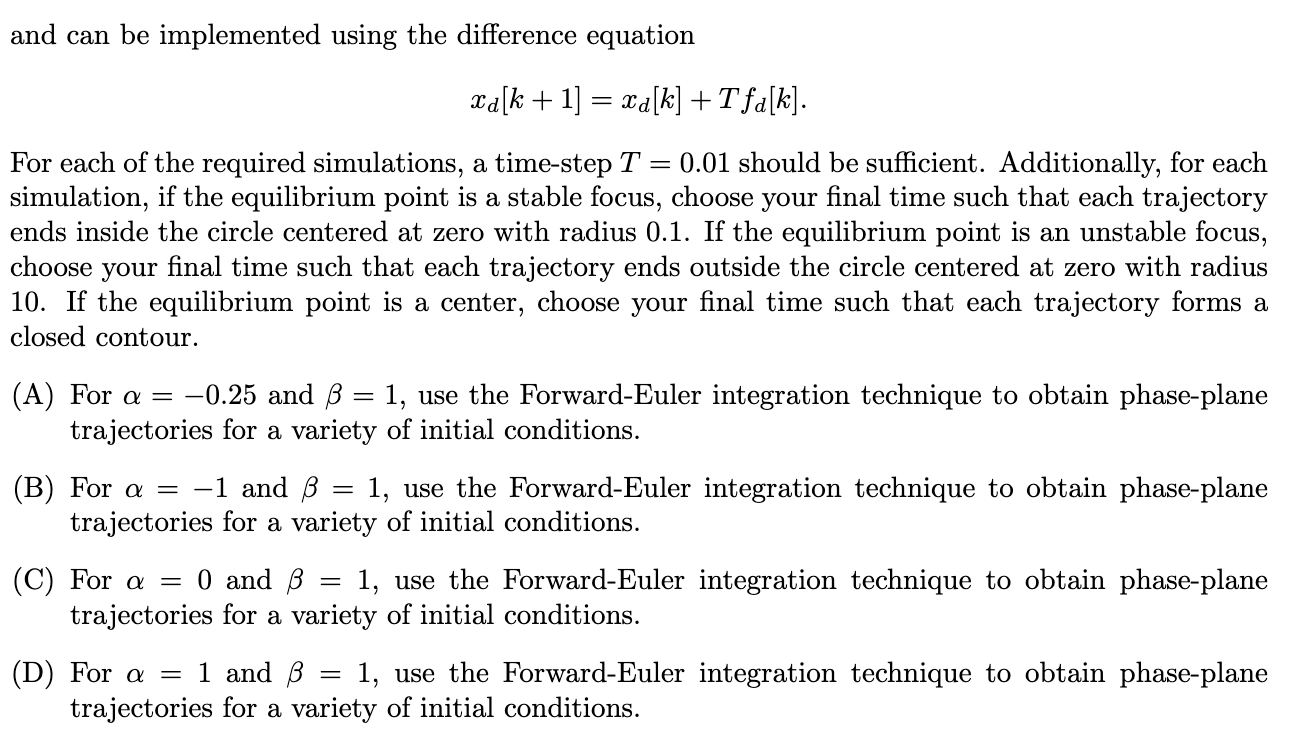 Problem 06: Phase-Plane Plots a Second-Order Linear | Chegg.com