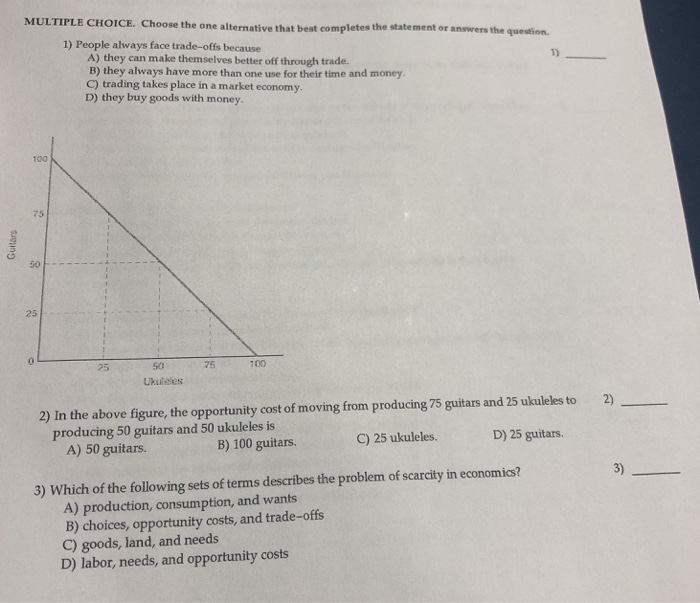 Solved MULTIPLE CHOICE. Ch oose the one alternative that | Chegg.com