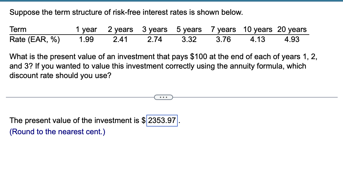 Solved Suppose the term structure of risk-free interest | Chegg.com