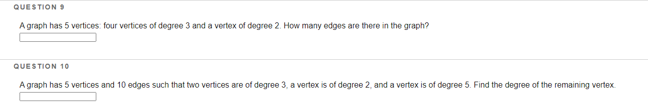 Solved A graph has 5 vertices: four vertices of degree 3 and | Chegg.com