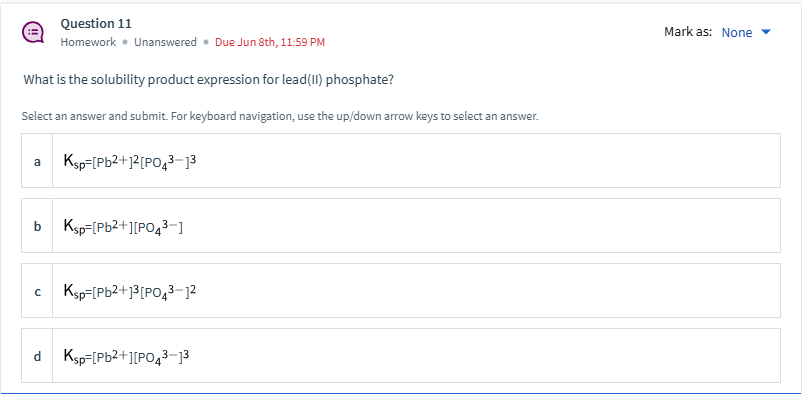 Solved What is ﻿the solubility product expression for | Chegg.com