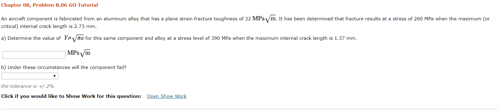 Solved Chapter 08, Problem 8.06 GO Tutorial An aircraft | Chegg.com