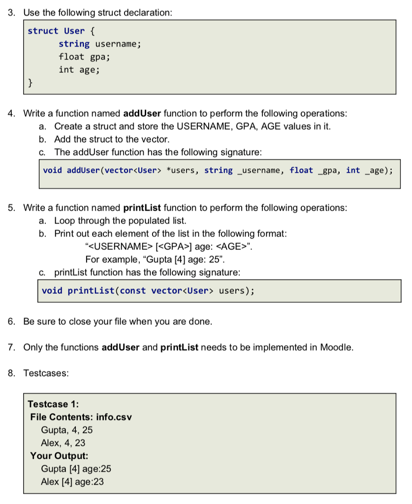 Solved Problem 2 Overview: In this question you will write a | Chegg.com