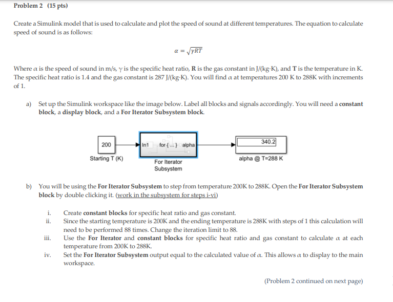 Problem 2 (15 pts) Create a Simulink model that is | Chegg.com