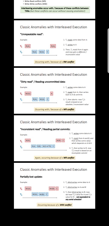 Solved 2) Consider the following interleaved transaction in | Chegg.com