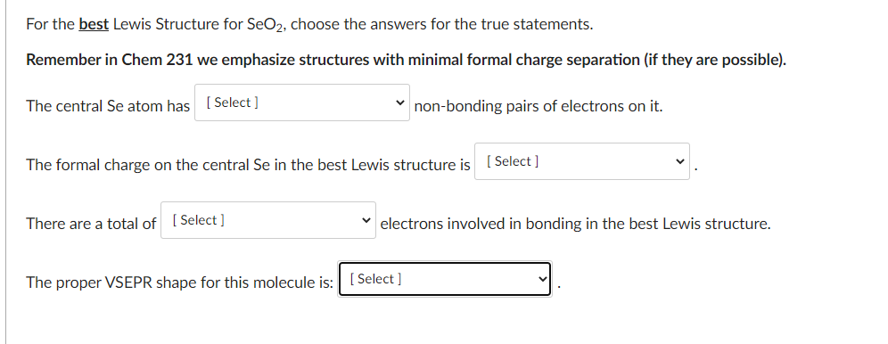 Seo2 Lewis Structure