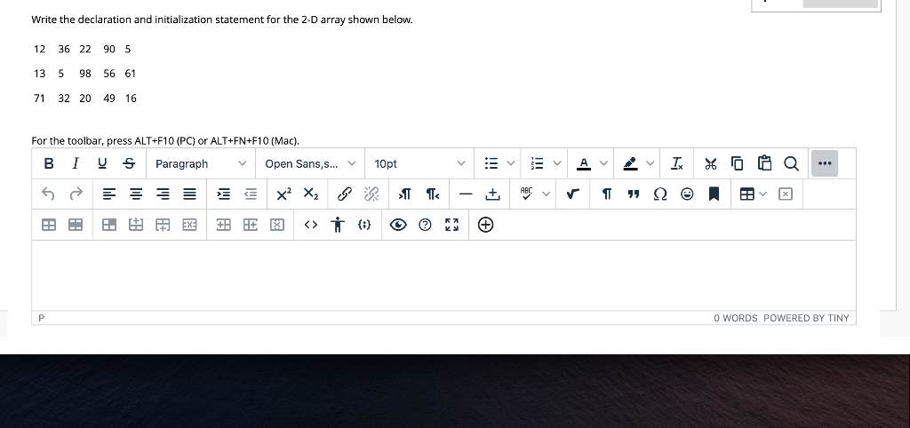 Solved Write The Declaration And Initialization Statement