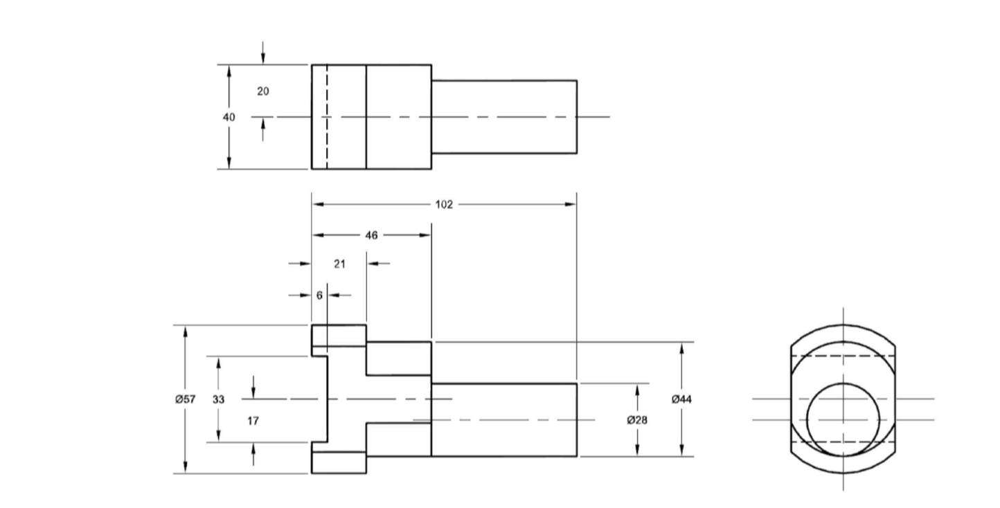 Solved 1a) Present the top, front, right, and isometric view | Chegg.com