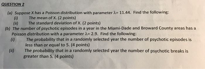 Solved (a) Suppose X has a Poisson distribution with | Chegg.com