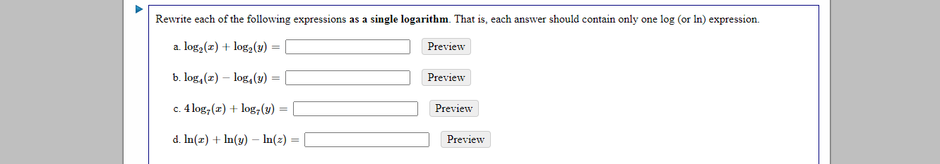 Solved Rewrite each of the following expressions as a single | Chegg.com