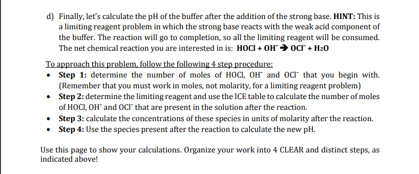Solved 2. Consider 500 mL of a buffer comprised of 0.080 M | Chegg.com