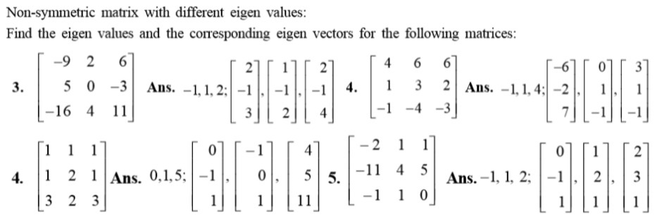 Solved Find the eigen values and the corresponding eigen | Chegg.com