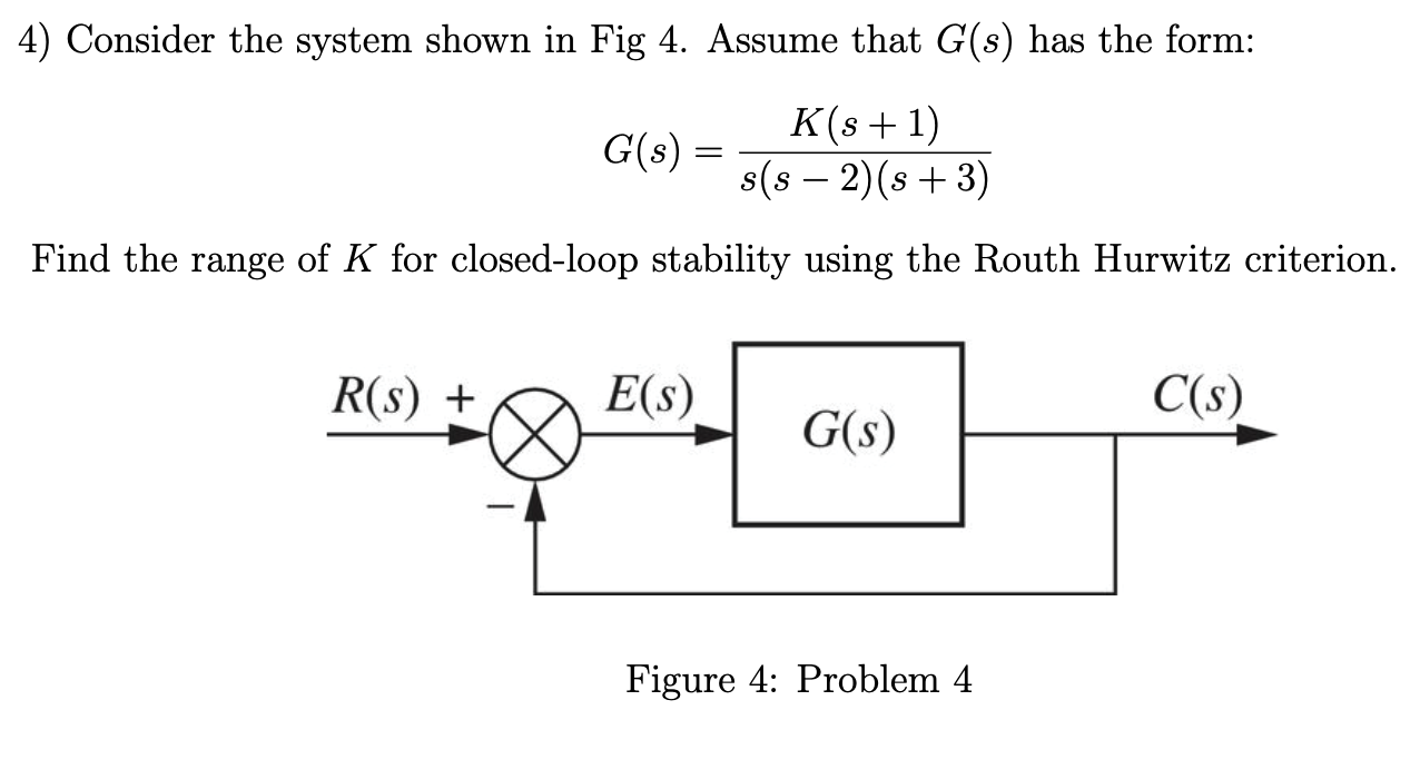 4) Consider the system shown in Fig 4. Assume that | Chegg.com