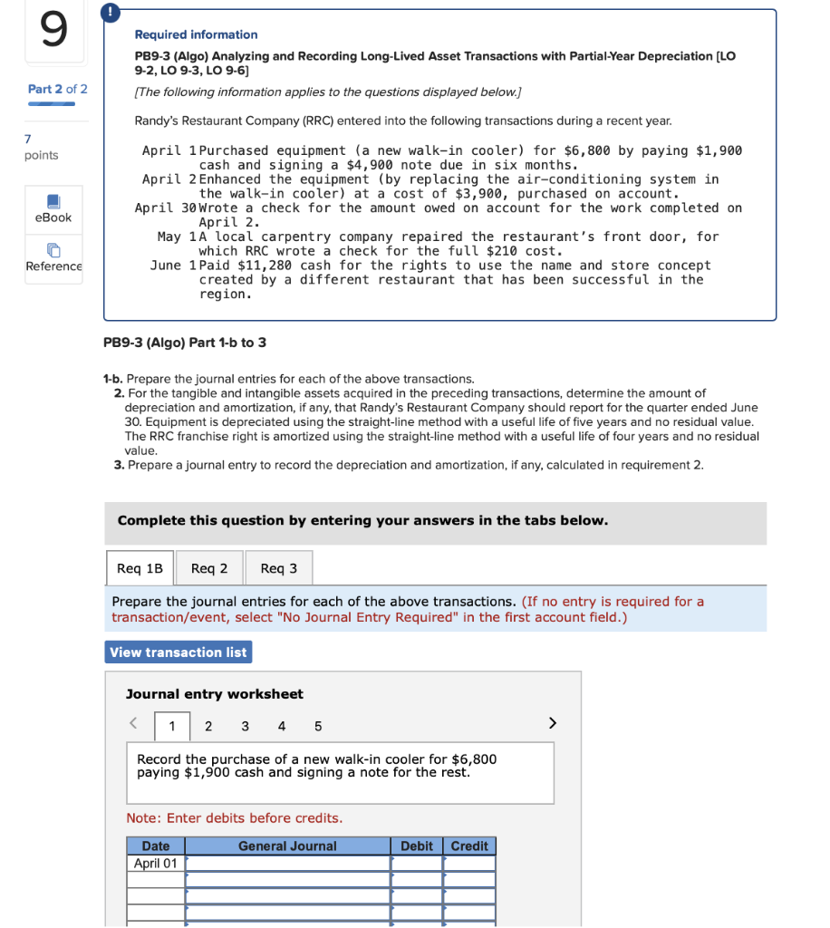 Solved Required information PB9-3 (Algo) Analyzing and | Chegg.com
