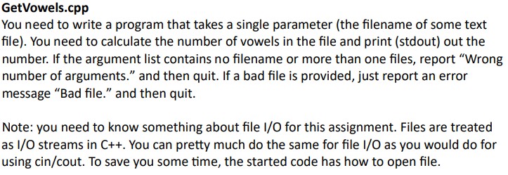 Solved Please code in the C+ Language, the starter setup for | Chegg.com