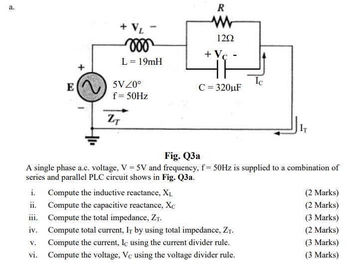 Solved A simple RC circuit as shown in Fig. Q1 consists of a | Chegg.com