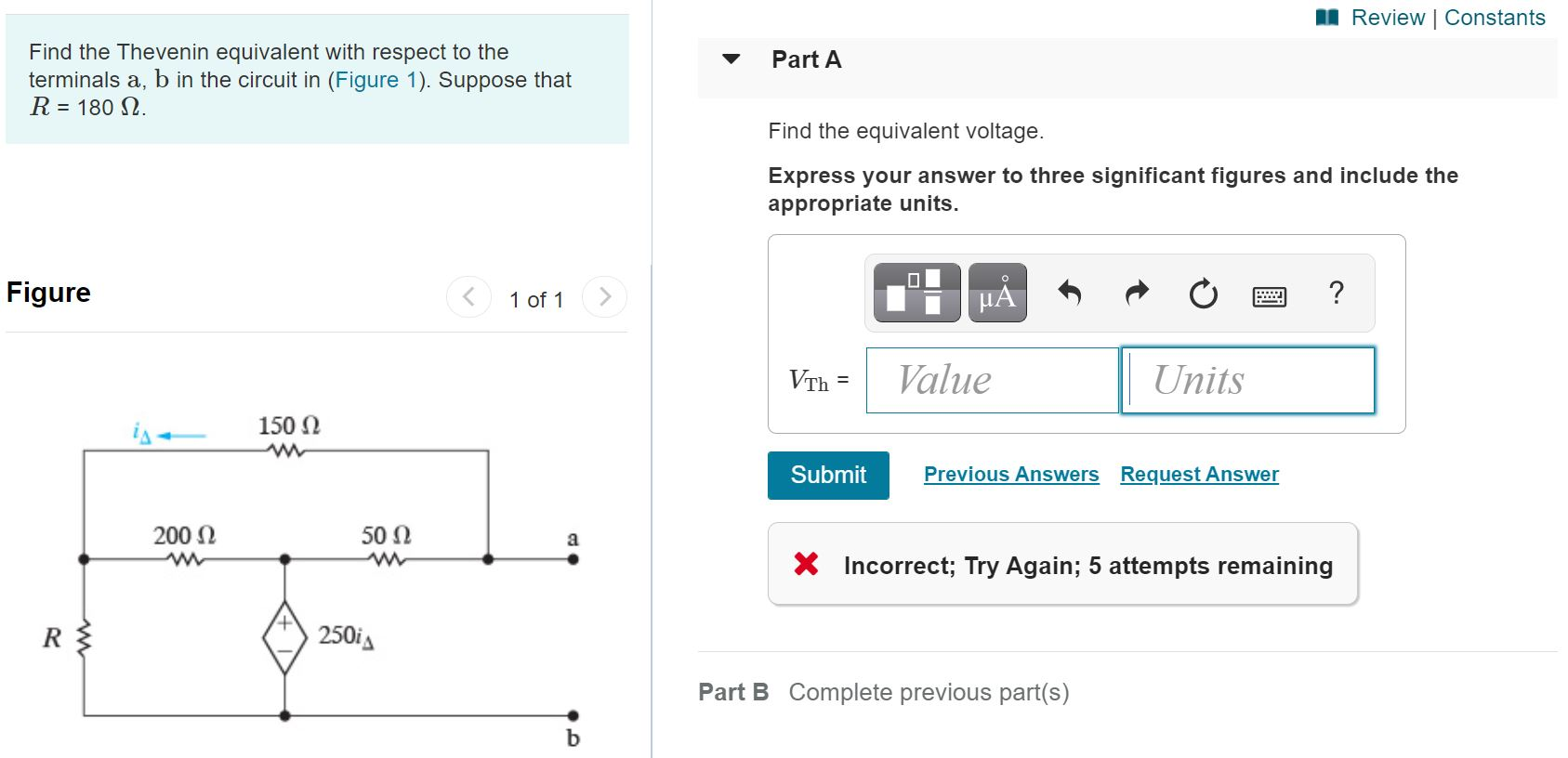 Solved A Review Constants Part A Find the Thevenin | Chegg.com Solved A Review Constants Part A Find the Thevenin | Chegg.com