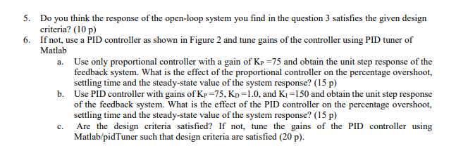 Solved The open-loop transfer function of the DC motor is | Chegg.com