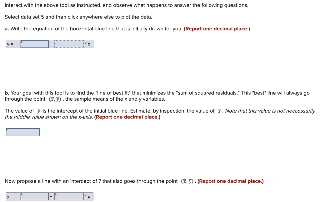 Regression LL. GRAPH SETTINGS Reset 0 Show y - y Show | Chegg.com