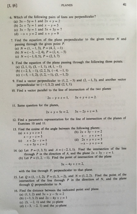 Solved Exercises 1, §3 1. Find A A for each of the following | Chegg.com