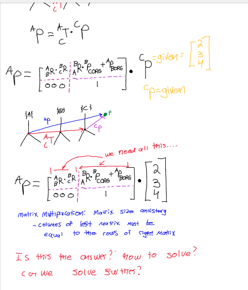 Robotics Transformation question, Homogeneous I could | Chegg.com