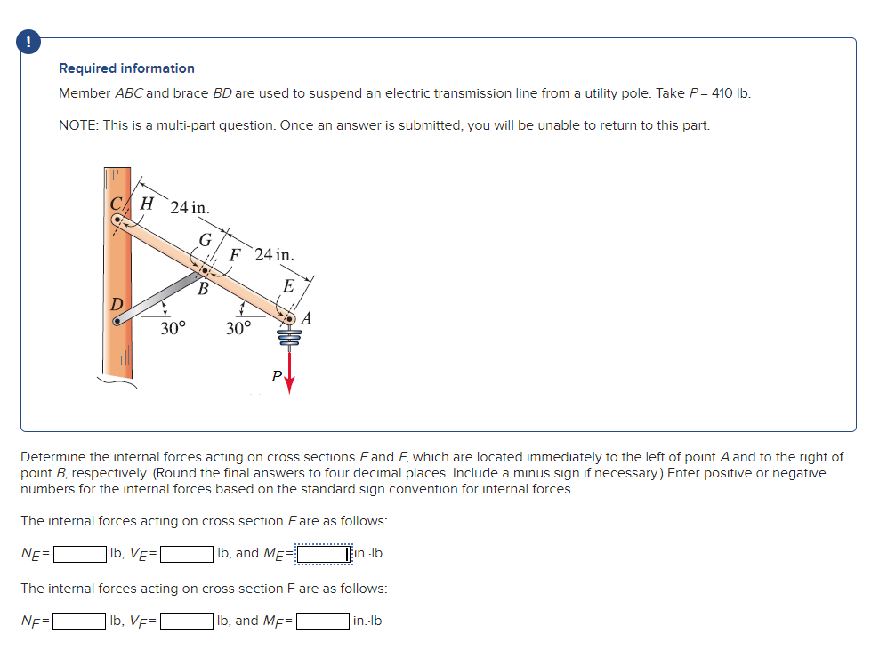 Solved Required information Member ABC and brace BD are used | Chegg.com