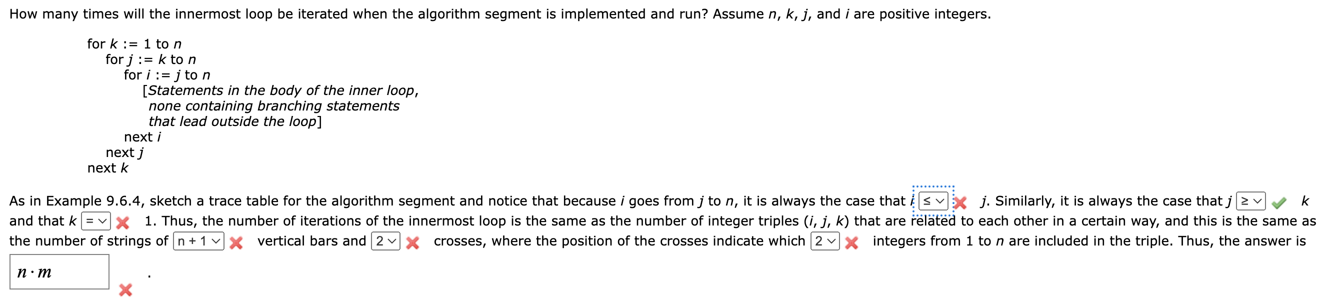 Solved How many times will the innermost loop be iterated | Chegg.com