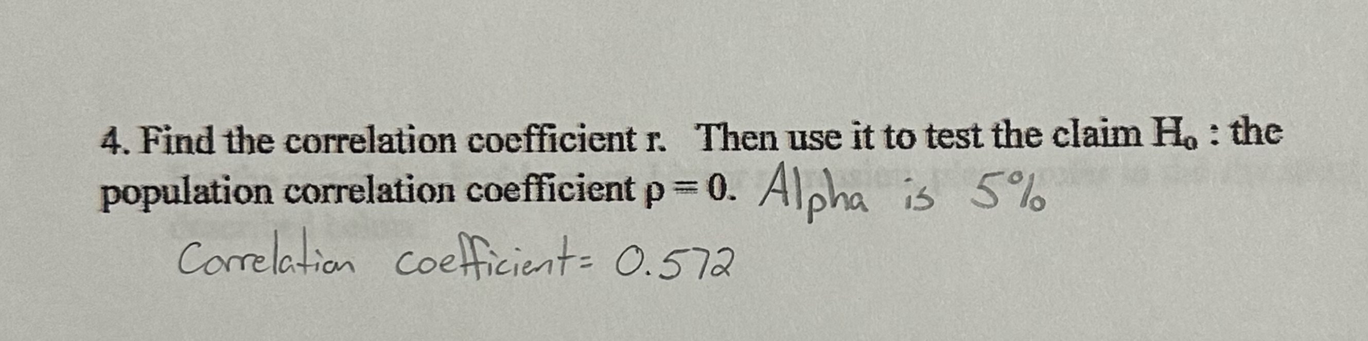 Find The Correlation Coefficient R ﻿then Use It To