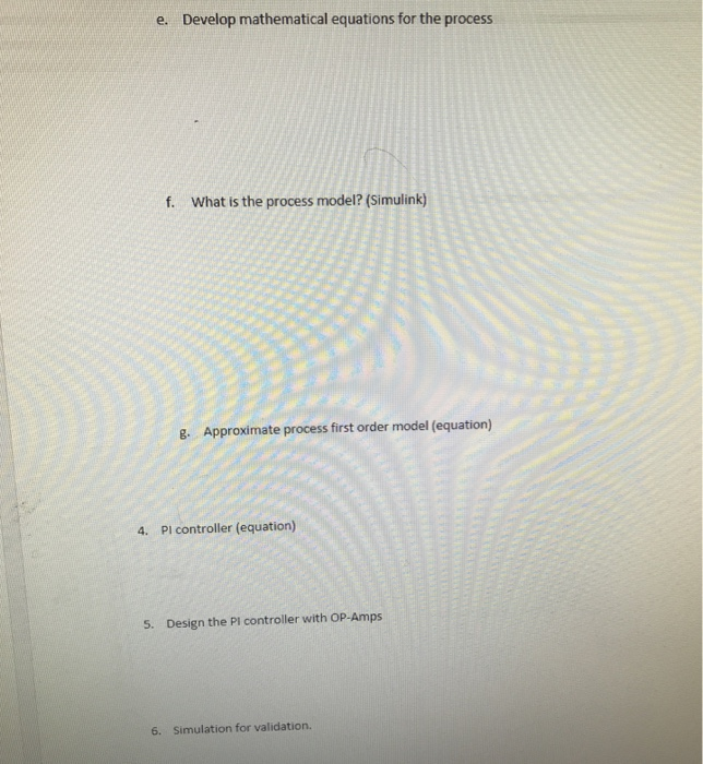 The following is a level control problem in a two | Chegg.com