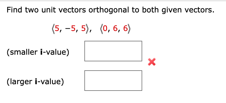 Solved Find two unit vectors orthogonal to both given | Chegg.com