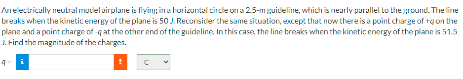 Solved An electrically neutral model airplane is flying in a | Chegg.com
