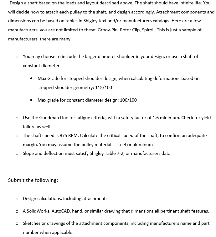 Mandatory Problem M-1 MCE 365 Spring '23Design a | Chegg.com