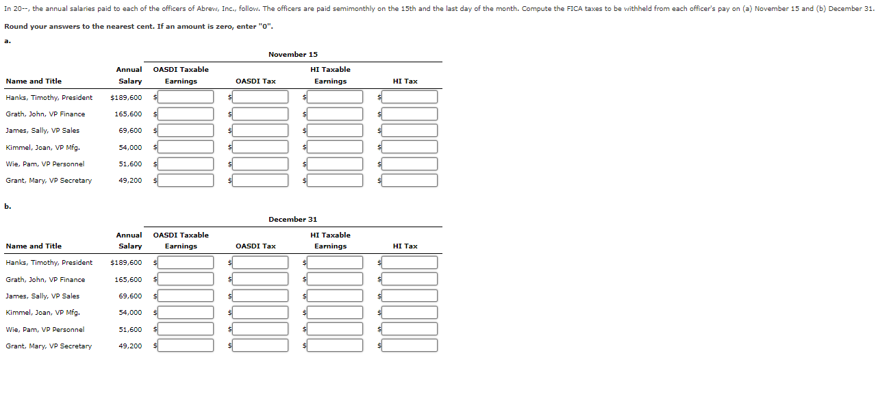 Solved Round your answers to the nearest cent. If an amount | Chegg.com