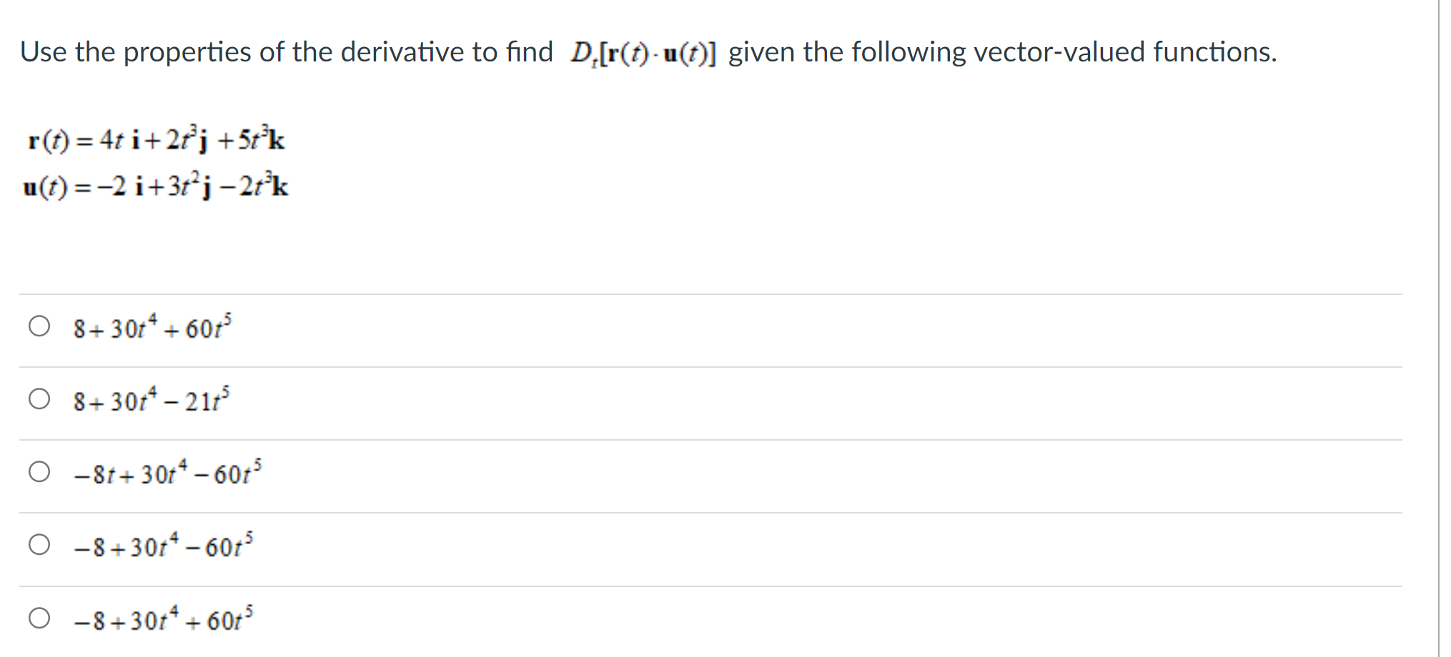 Solved Use the properties of the derivative to find | Chegg.com