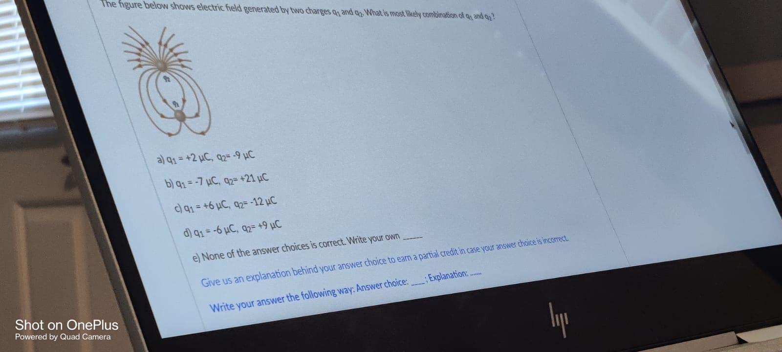 Solved The figure below shows electric field generated by | Chegg.com