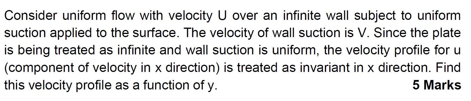 Solved Consider uniform flow with velocity U over an | Chegg.com