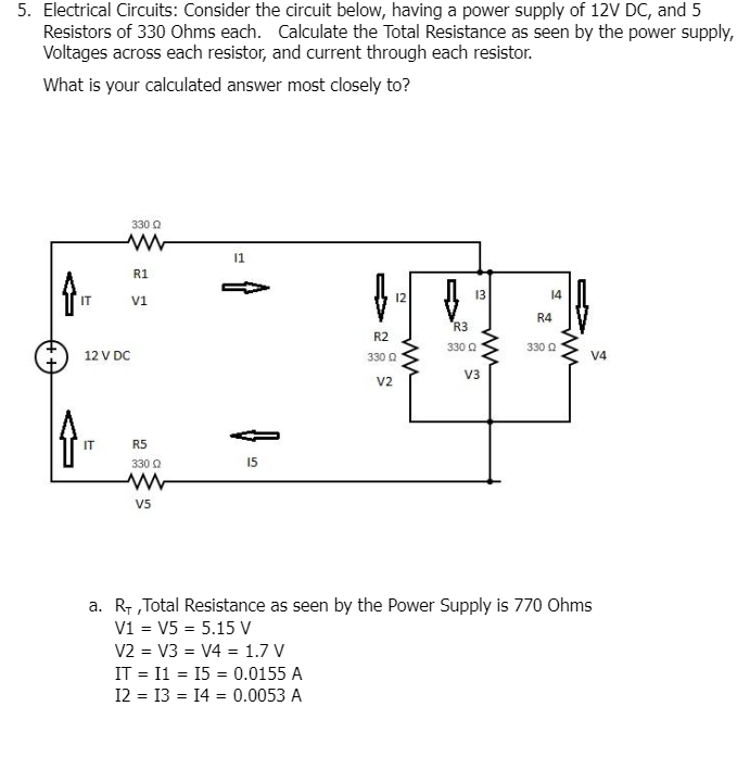 Solved Electrical Circuits: Consider the circuit below, | Chegg.com
