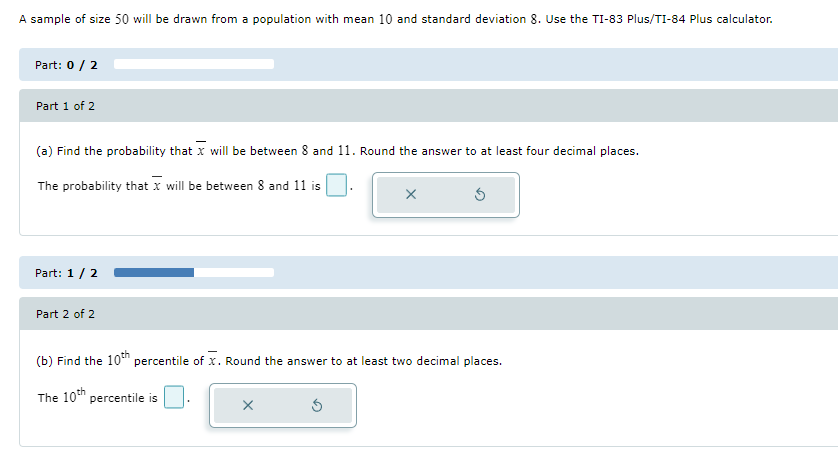 Solved A sample of size 50 will be drawn from a population | Chegg.com