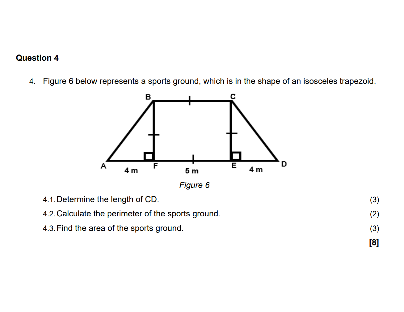Solved Question 4 4. Figure 6 below represents a sports | Chegg.com