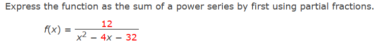 Solved Express the function as the sum of a power series by | Chegg.com