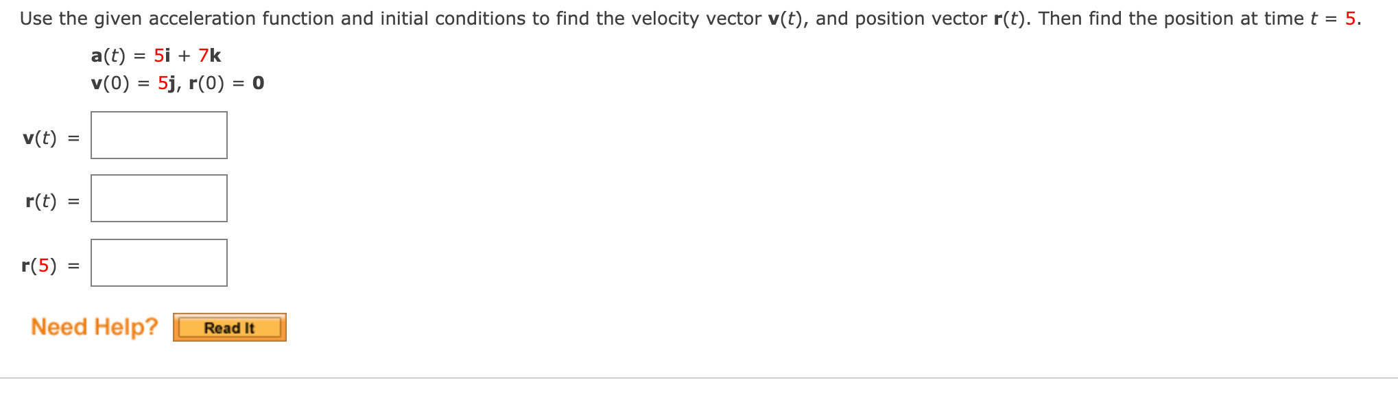 Solved Use the given acceleration function and initial | Chegg.com
