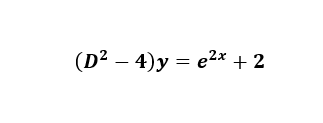 Solved (D2−4)y=e2x+2 | Chegg.com