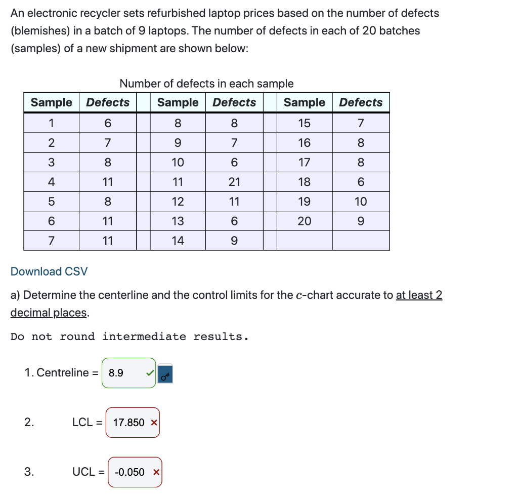 Solved An electronic recycler sets refurbished laptop prices | Chegg.com